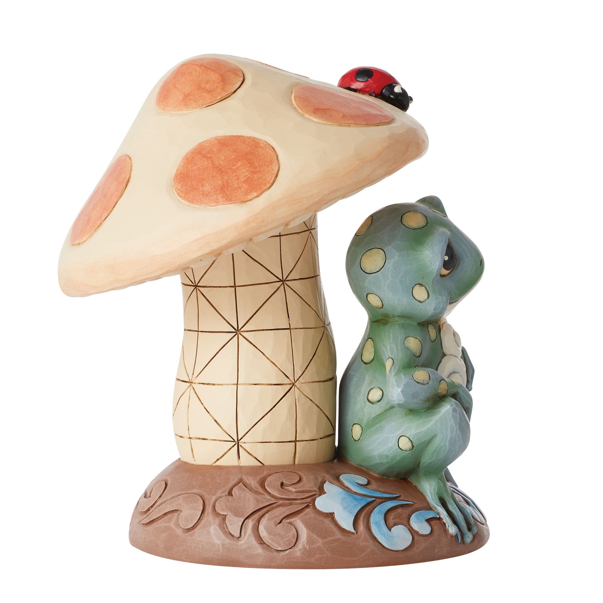 Frog Leaning on Mushroom Fig – Jim Shore