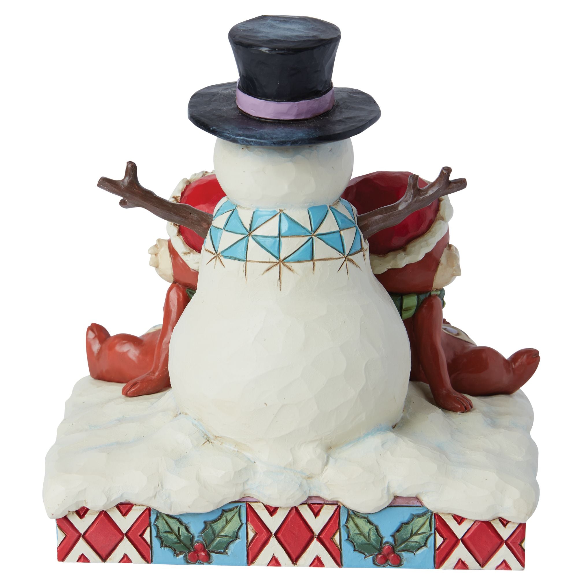 Chip and Dale with Snowman – Jim Shore