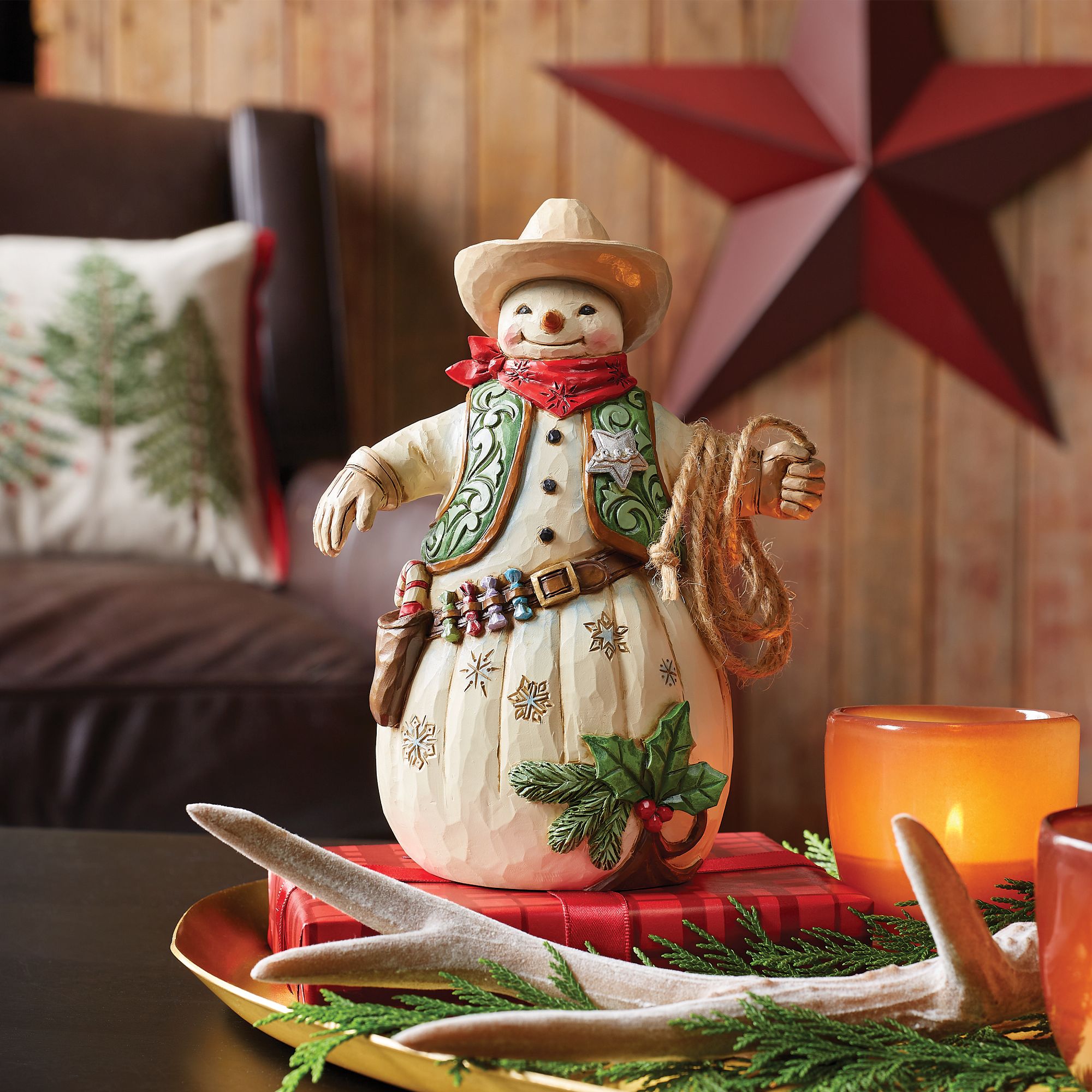 Cowboy Snowman Figurine – Jim Shore