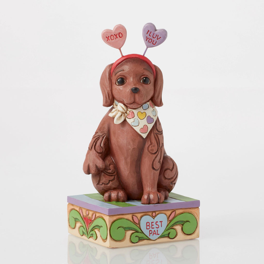 Cute Dog with Message Hearts – Jim Shore
