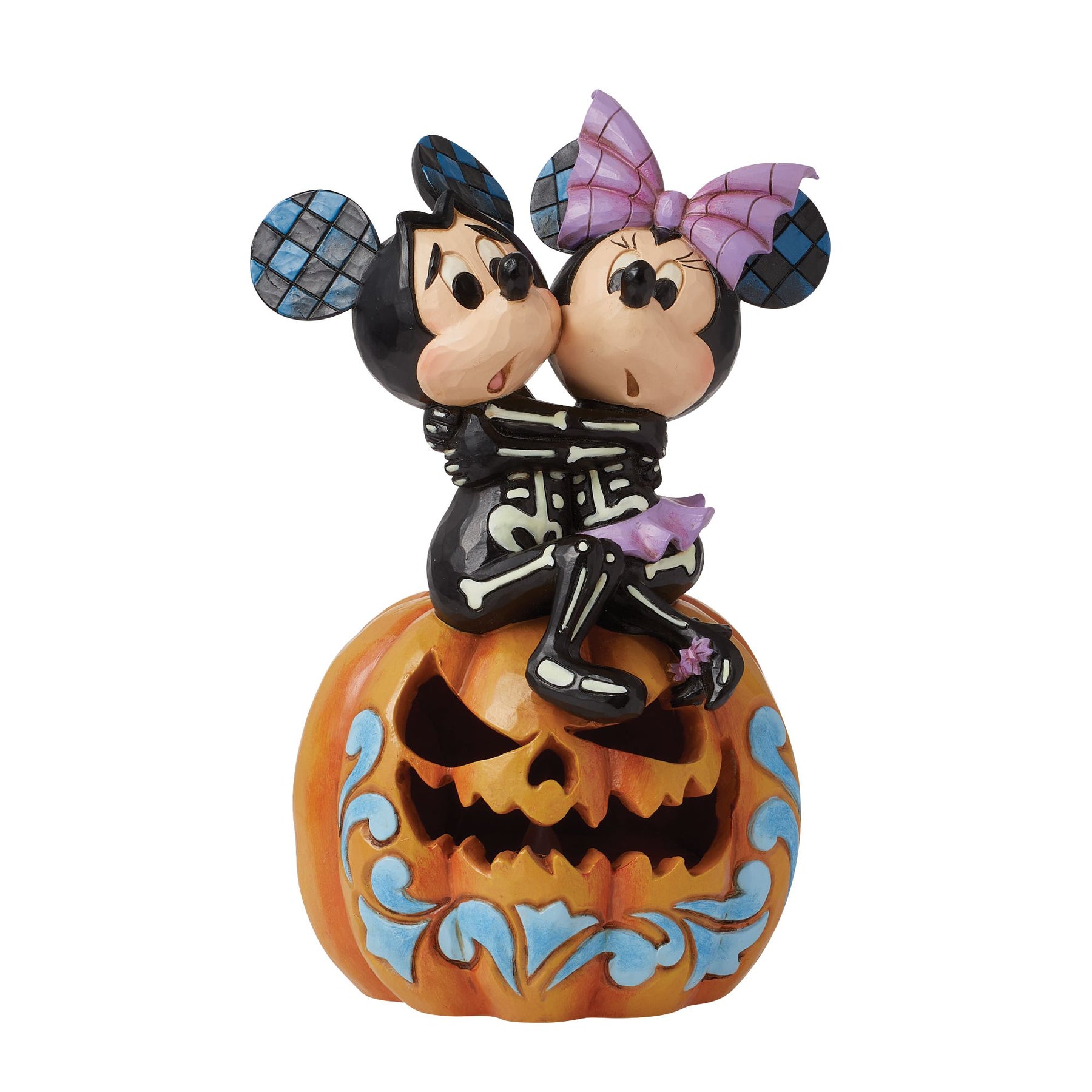 Mickey&Minnie Scared Skeletons – Jim Shore