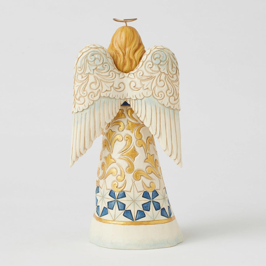 Blue & Gold Angel Figurine – Jim Shore