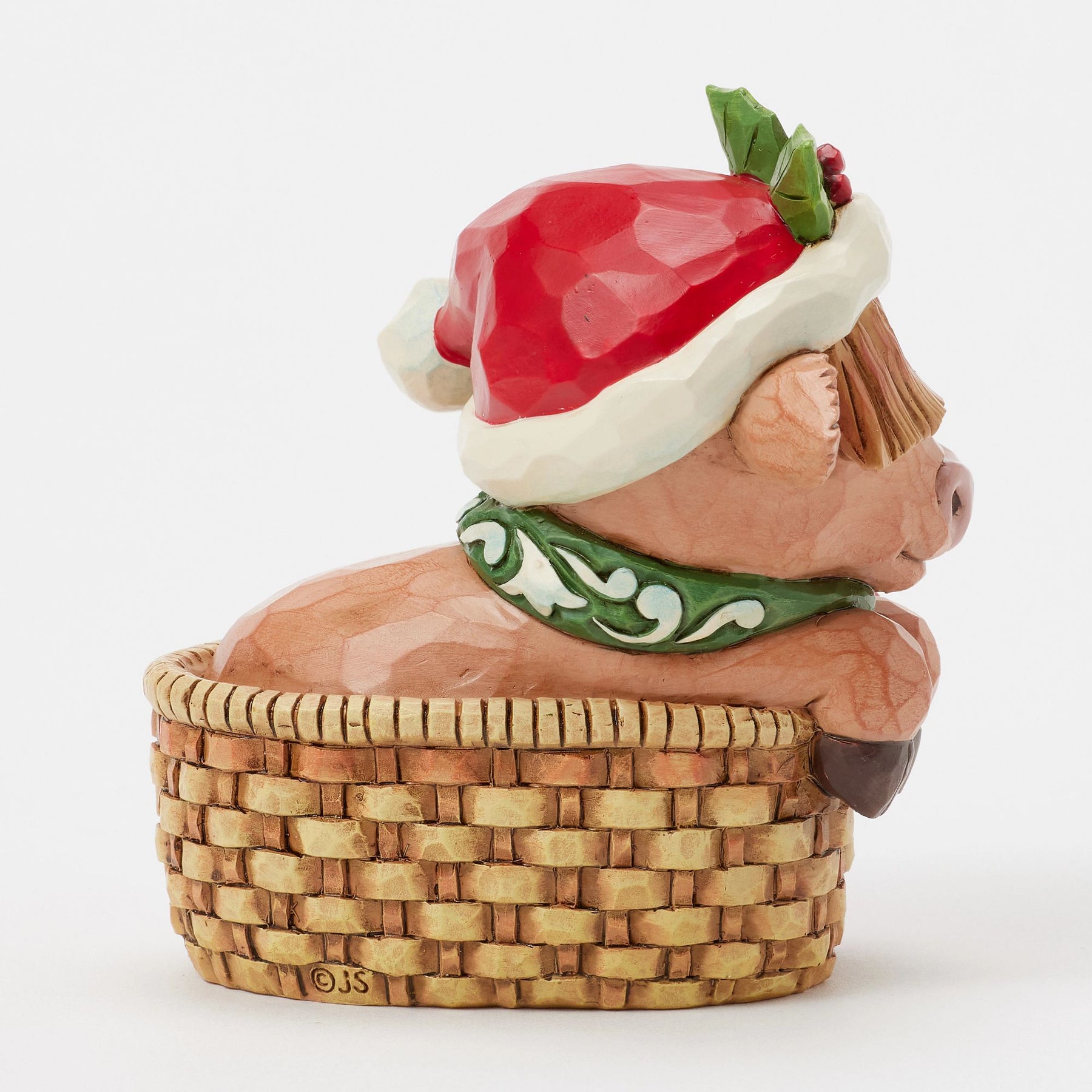 Highland Cow in Basket Mini – Jim Shore